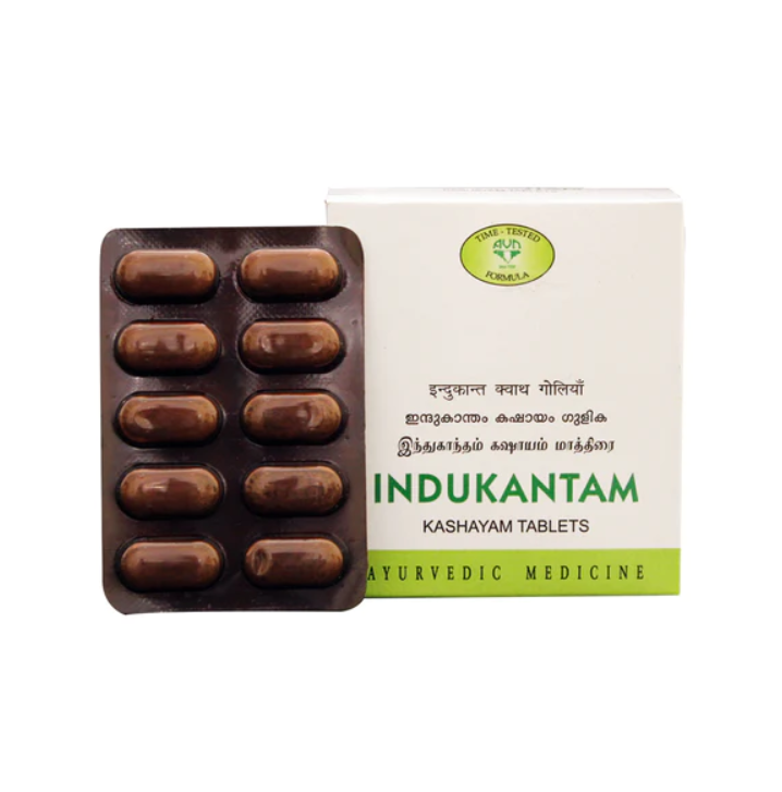 AVN AYURVEDA INDUKANTAM KASHAYAM TABLETS - 120 NOS For fever, abdominal ...