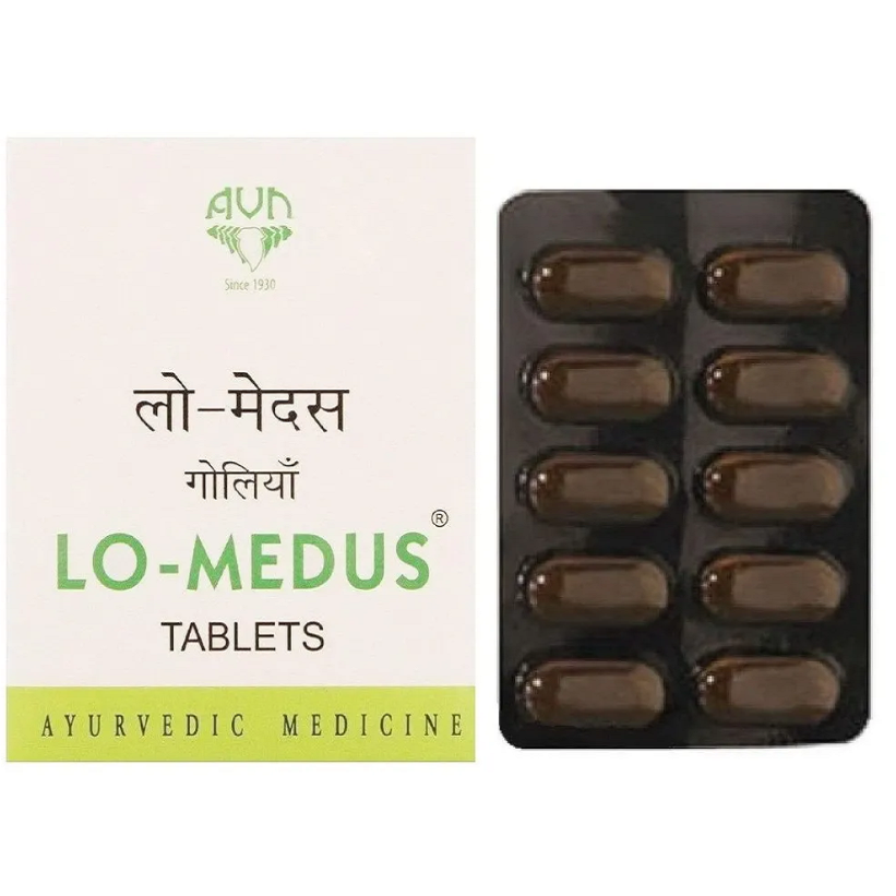 AVN Ayurveda Lo-Medus 100 Tablets For Obesity, Cholesterol, High Lipid ...