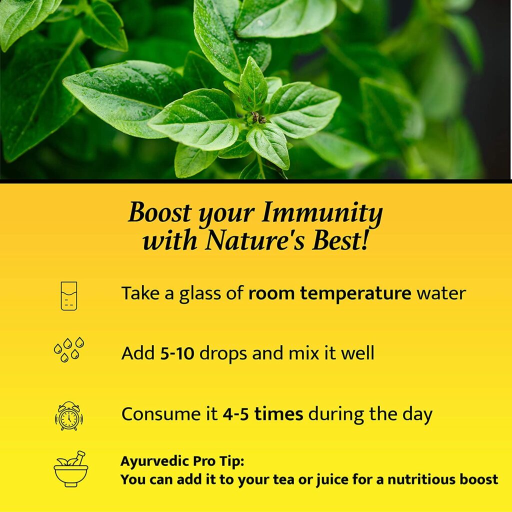 Baidyanath Panch Tulsi Drops - 30 ml For Immunity, Cold Relief, Stress ...