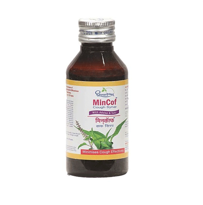Dhootapapeshwar Mincof Syrup 100 ml for cough, bronchospasm ...