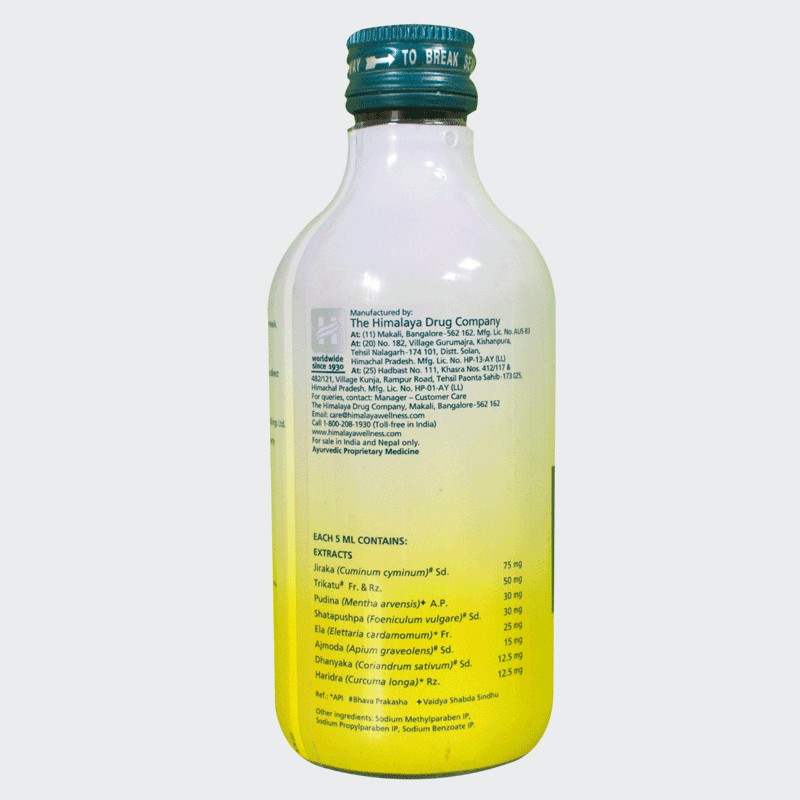 Himalaya Gasex Syrup (Lemon, Ginger) (200ml) For Indigestion And Gas ...