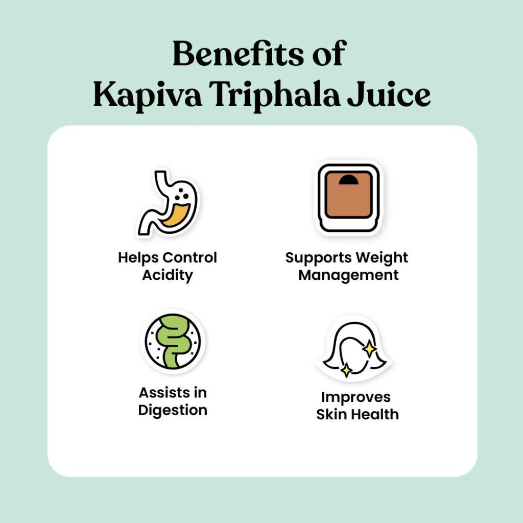 KAPIVA TRIPHALA JUICE 1L for digestive system - The MG Shop