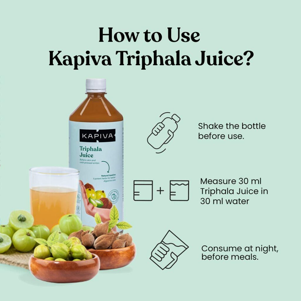KAPIVA TRIPHALA JUICE 1L for digestive system - The MG Shop