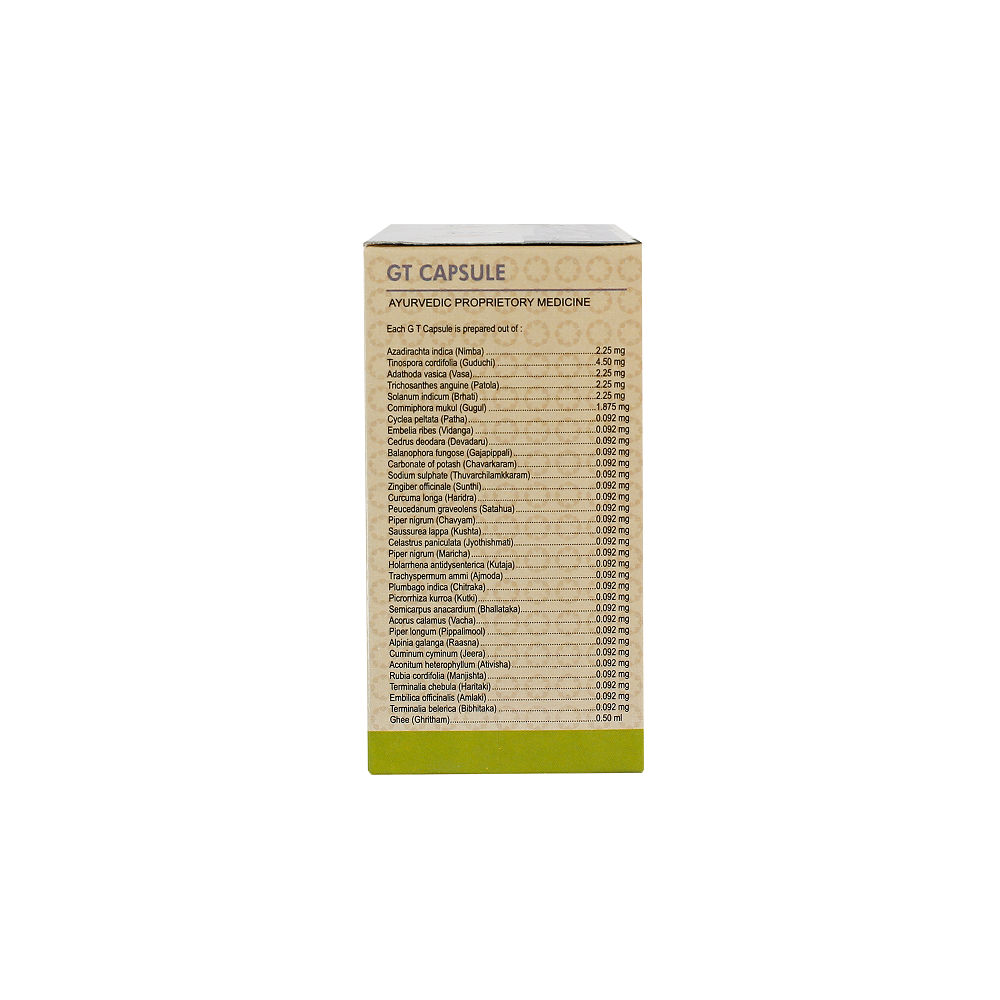 Kerala Ayurveda GT Capsule for Osteoarthritis 100 Nos for rheumatic ...