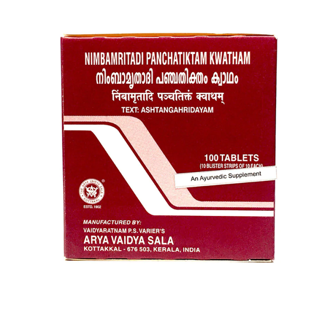 Kottakkal Ayurveda Nimbamritadi panchatiktam kwatham 100 Tablet For ...