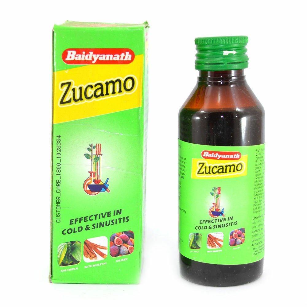 Baidyanath Herbal Zucamo Syrup For Cold, Cough, Fever (Buy 3 x 100 ml ...
