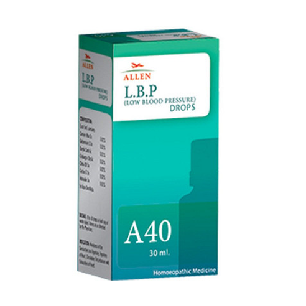 Allen A40 Low Blood Pressure (LBP) Drops (30ml) - The MG Shop