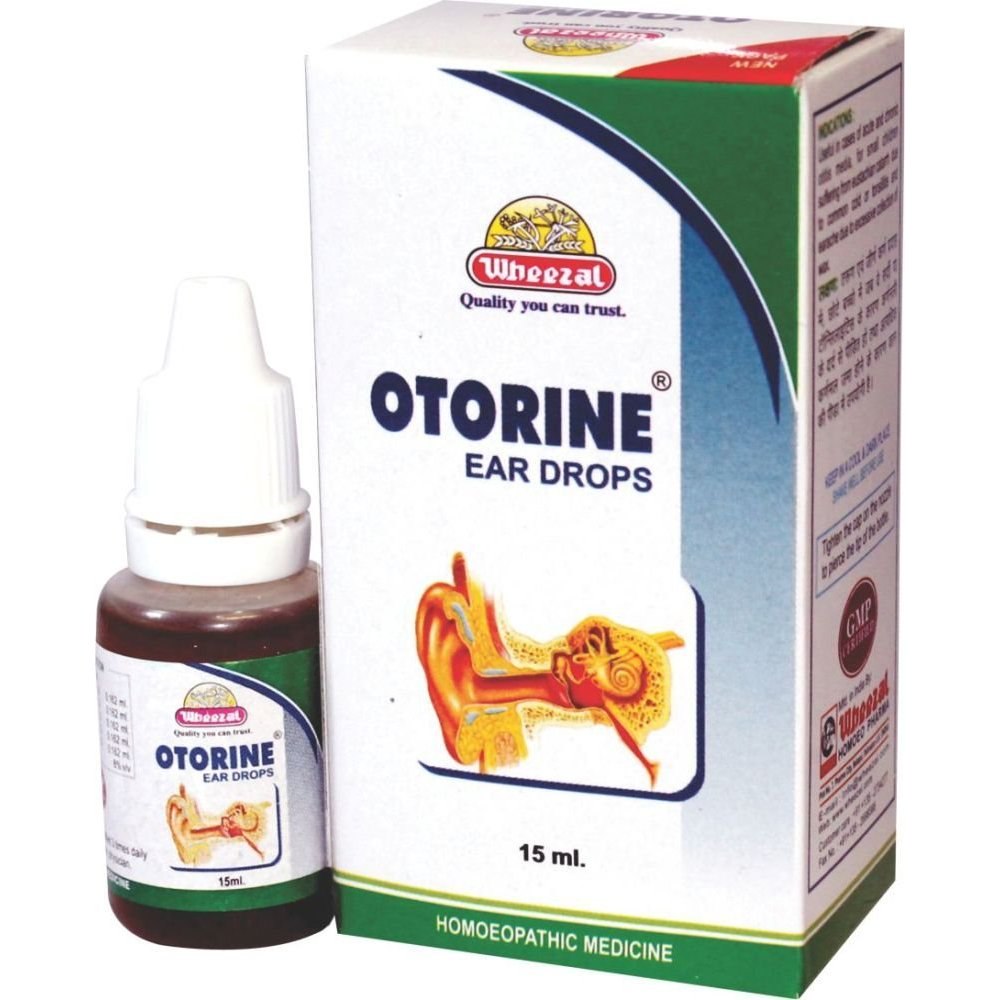 Wheezal Otorin Ear Drops (15ml) For earache, toothache, common cold or ...