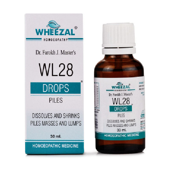 Wheezal WL-28 Piles Drops (30ml) - The MG Shop