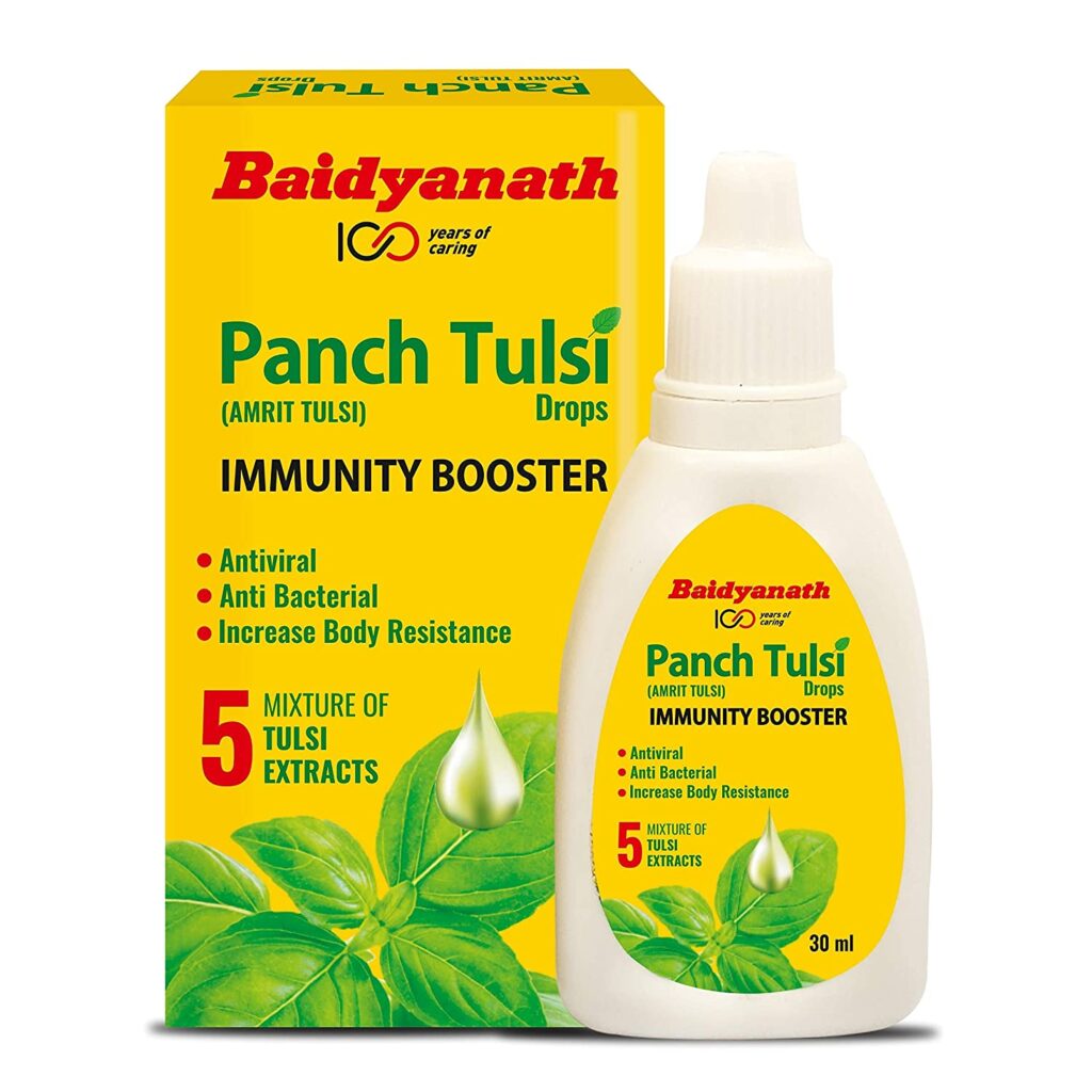 Baidyanath Panch Tulsi Drops - 30 ml For Immunity, Cold Relief, Stress ...