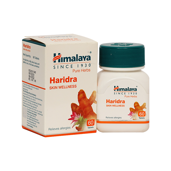 Himalaya Haridra (60 Tablets) For Skin Wellness, skin infections and ...