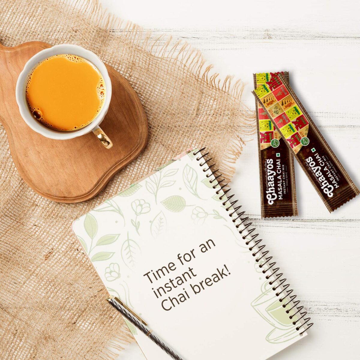 Chaayos Instant Tea Premix - Regular Sugar - Masala Flavour (15 Sachets ...