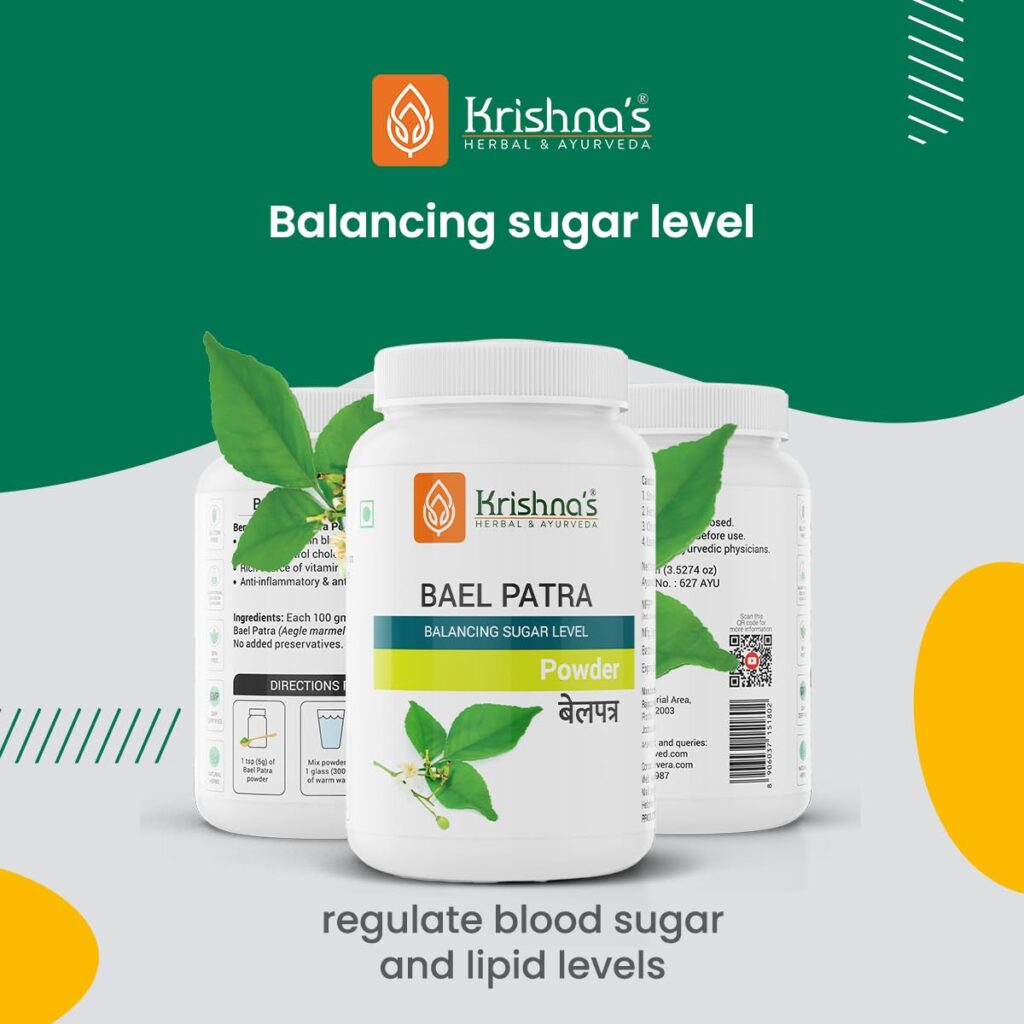 Krishna's Bael Patra (Aegle Marmelos) Powder | Bael Patra Powder For ...